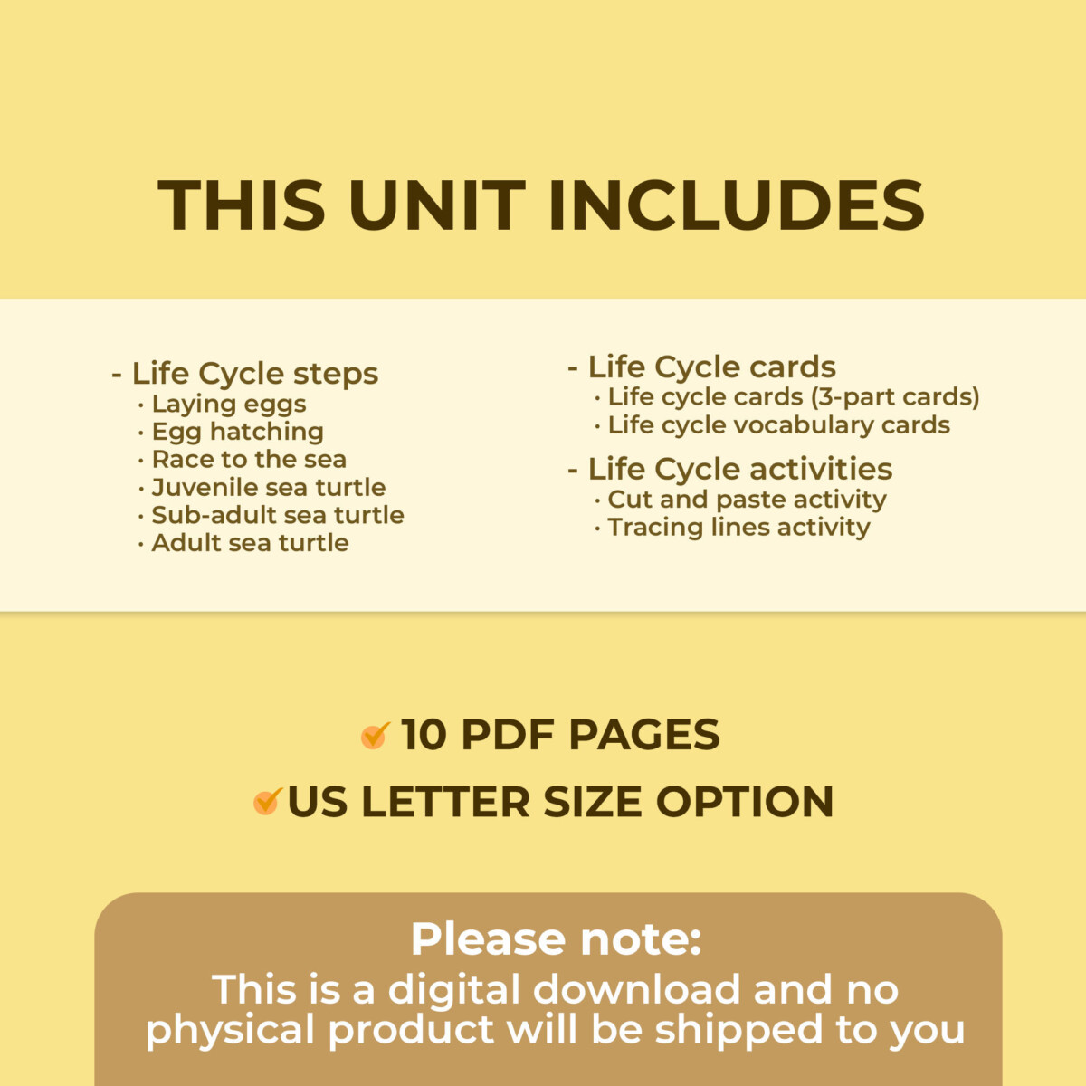 Sea Turtle Life Cycle Unit Study | Montessori Unit Study
